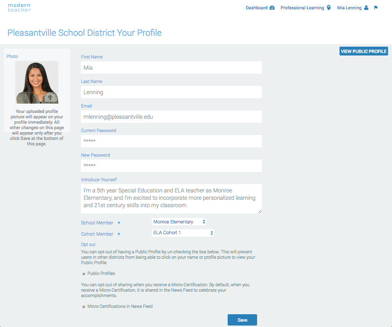 Profiles Overview Modern Teacher Support